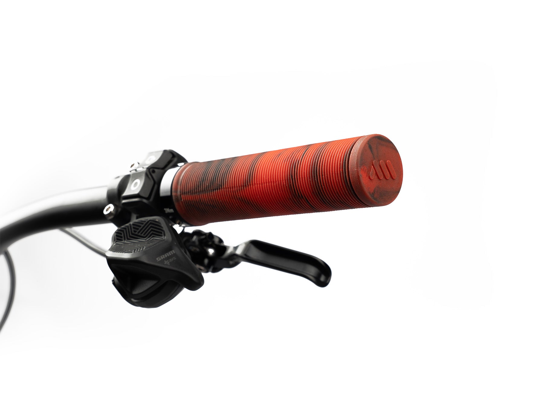 AMS BARCODE MTB Grips – Red Camo | Classic Comfort & Control