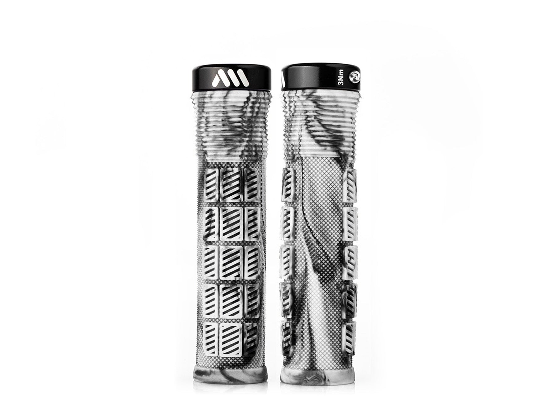 AMS RISE MTB Grips – White Camo | Control, Comfort & Precision