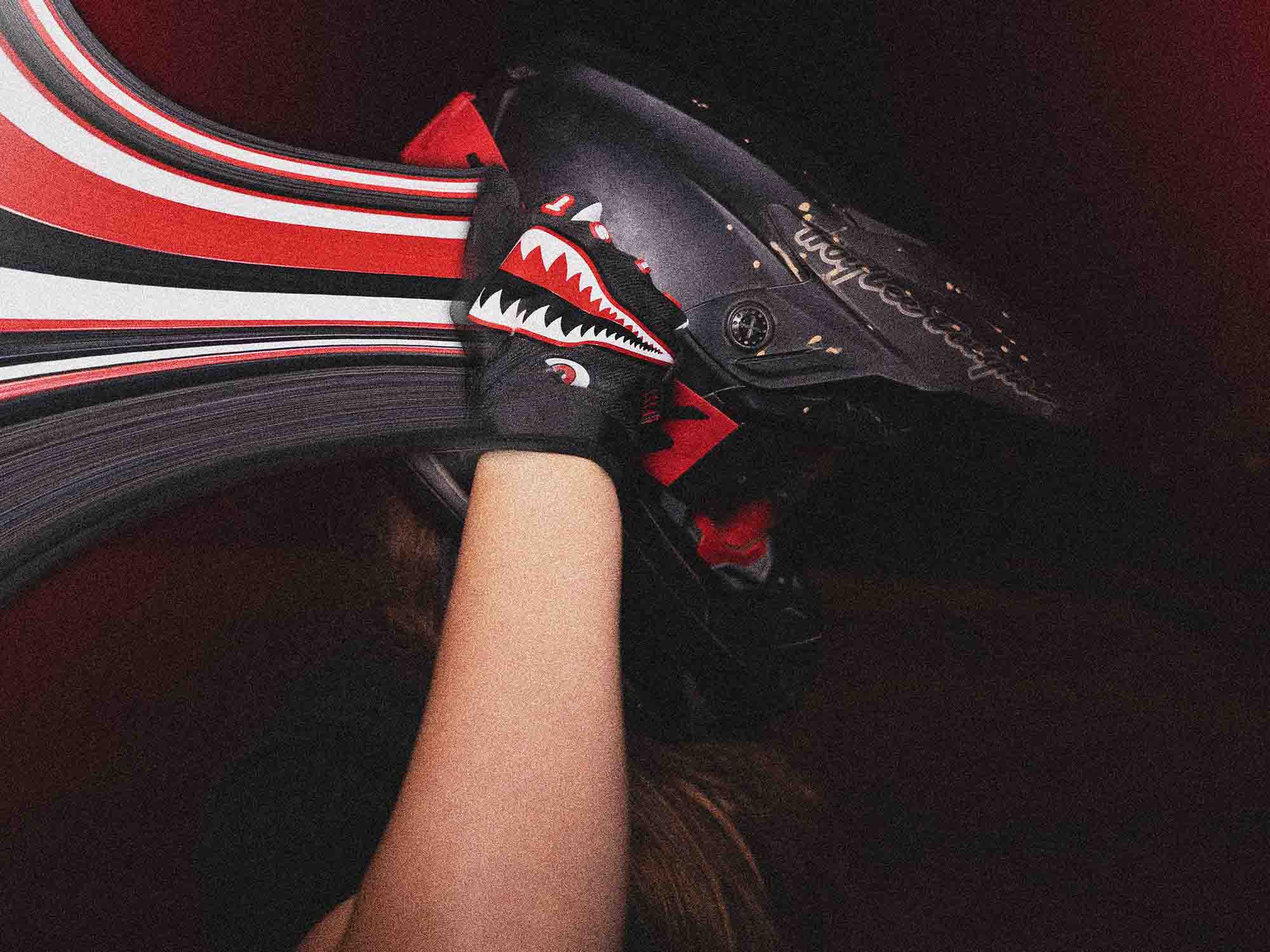 AMS X Fist Limited Edition Stocker Glove. Jaws P-40 AMS X Fist Limited Edition Stocker Glove. Jaws P-40
