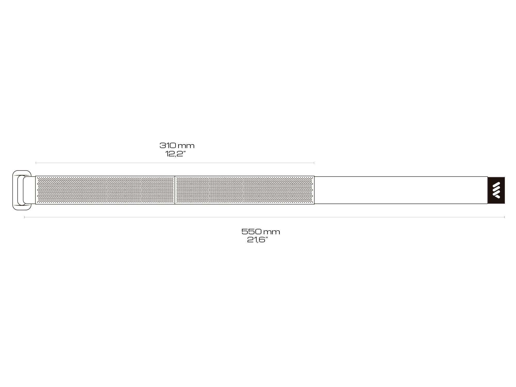 AMS Hook&Loop Strap. BLACK