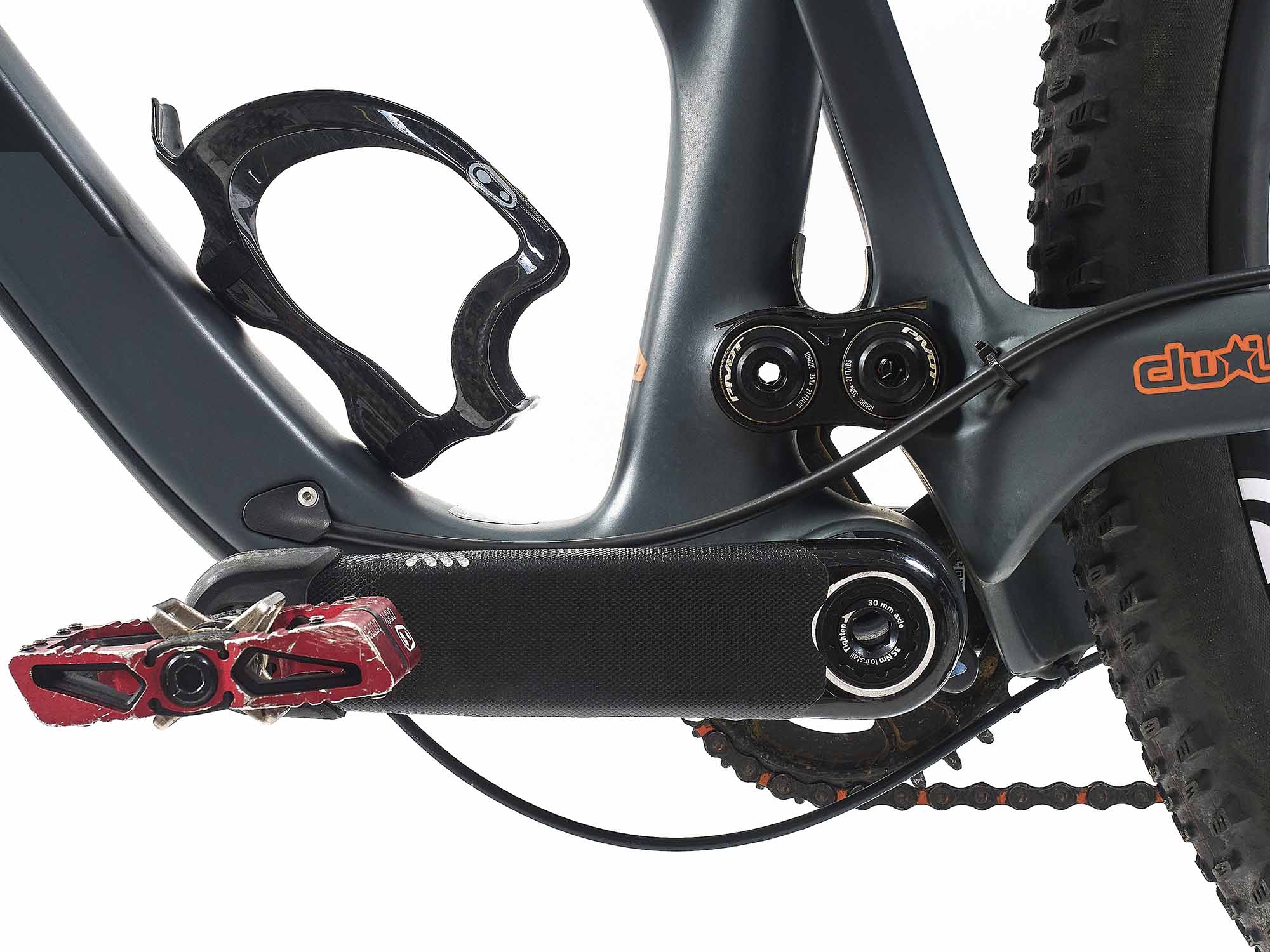 Black honeycomb adhesive crank protection for mtb and road bikes